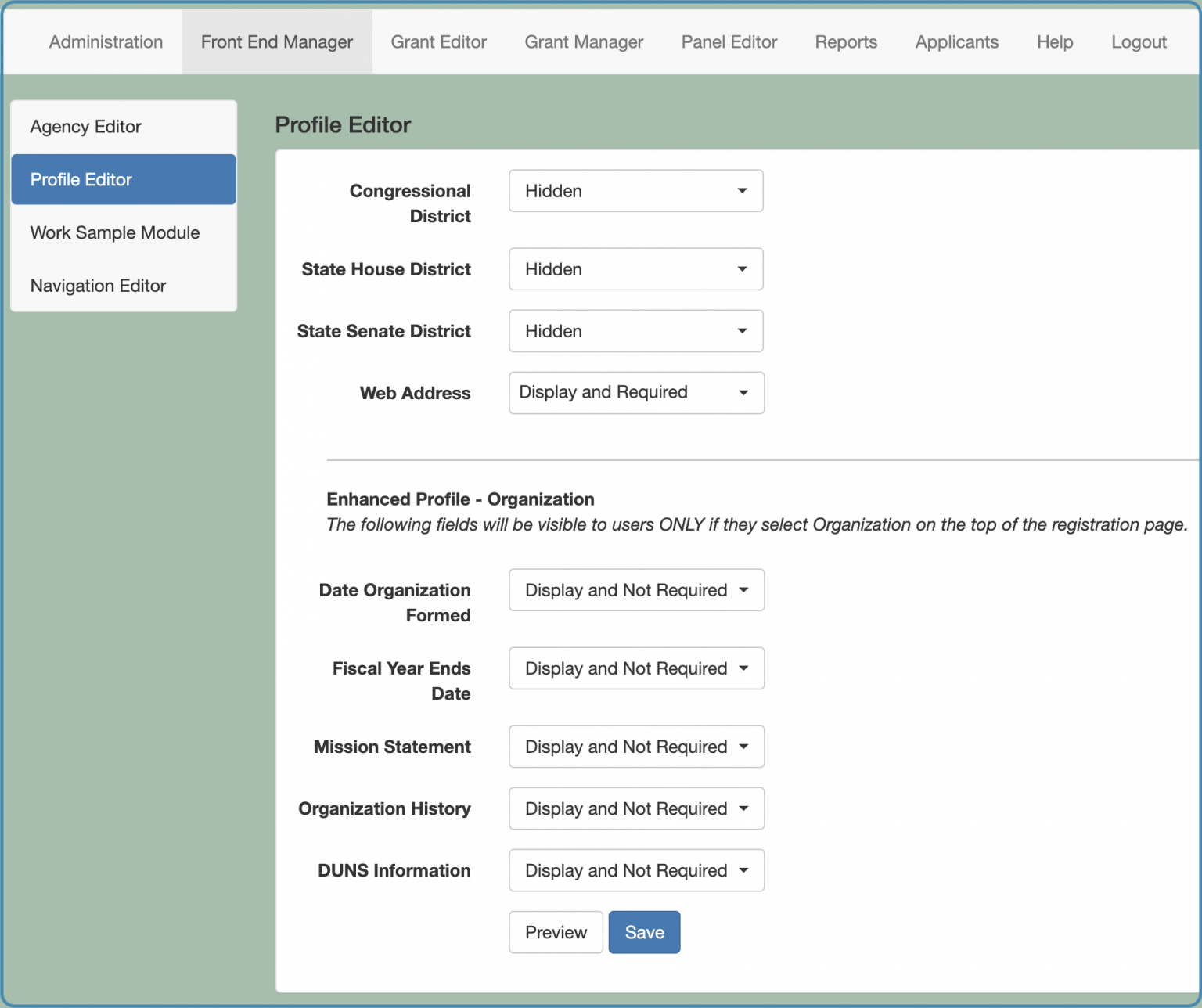 Profile Editor - Customize Your Applicant's Profile Registration Form ...