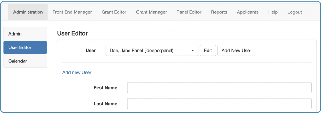 User Editor - GO Smart™