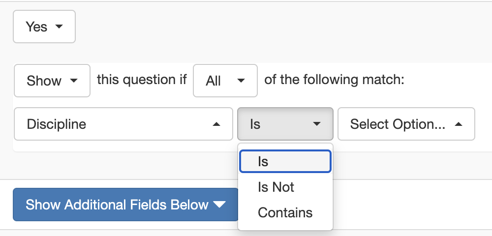 Conditional Logic Action Field - GO Smart™